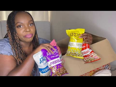 TRYING KENYAN SNACKS AFRO POPCORN ALL FLAVORS - YouTube