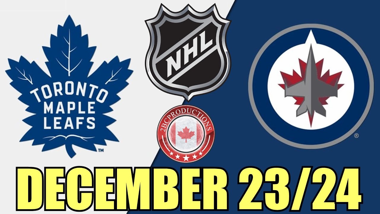 Toronto Maple Leafs vs Winnipeg Jets DEC 23 24 w/Superbman - YouTube