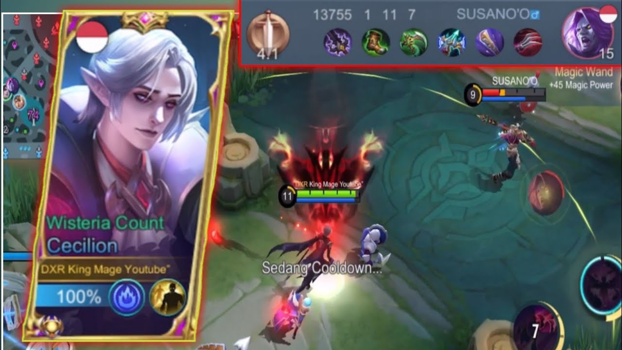 CECILION TUTORIAL || How To Counter Hero Marksaman Moskov || Cecilion ...