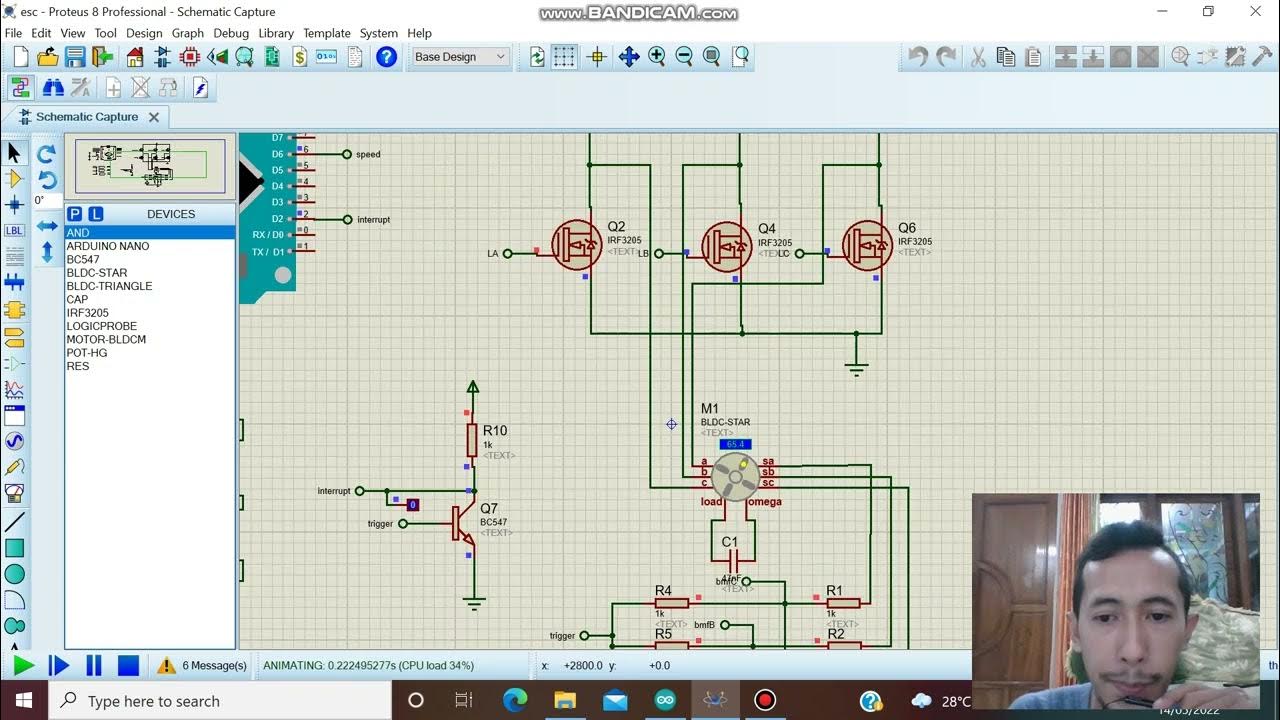 Motor BLDC Dengan Arduino Di Proteus - YouTube
