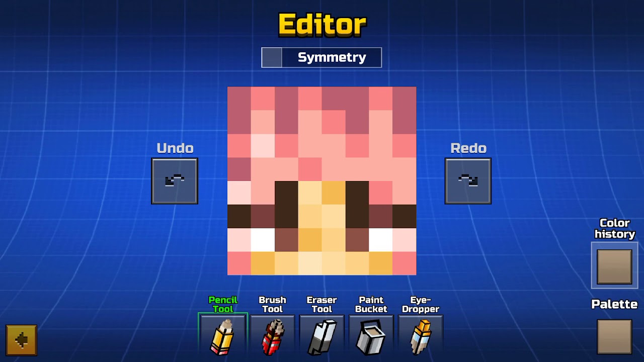 How to Make a cute girl skin in pixel gun 3d - YouTube