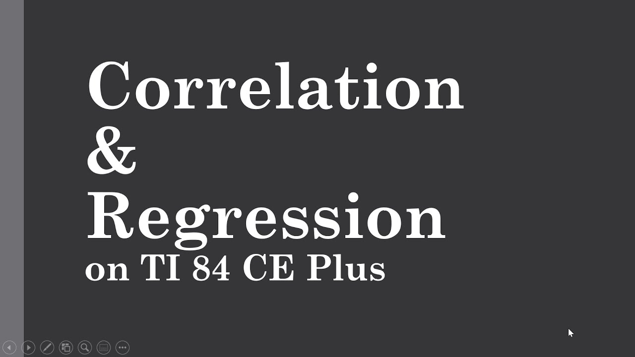 TI 84 Correlation Coefficient And Least Squares Regression Line YouTube TI 84 Correlation Coefficient And Least Squares Regression Line YouTube