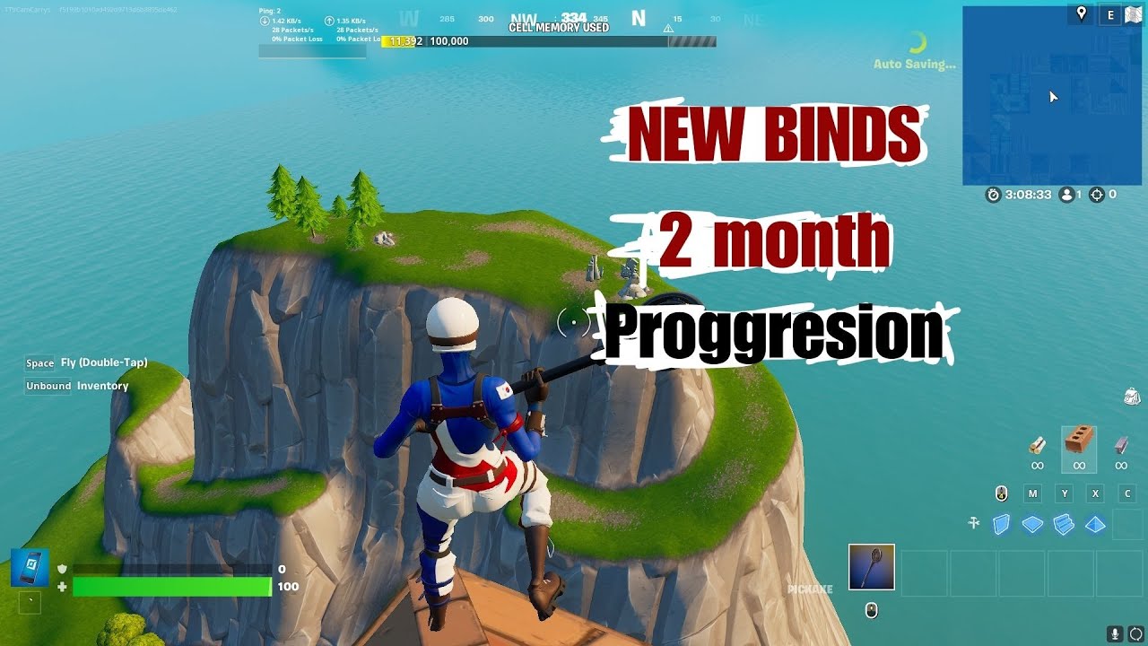 Fortnite - (New Binds Progression) "Creative Free Build" - YouTube