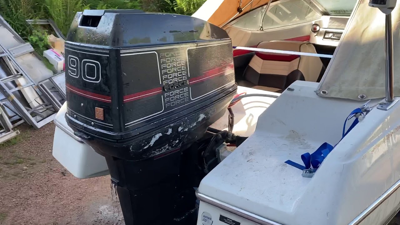 Force 90 hp 1990 - YouTube