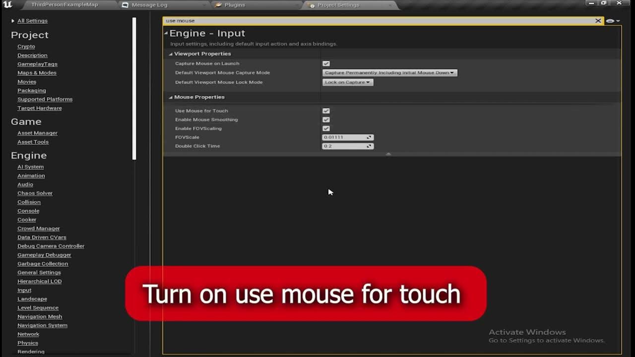 Unreal Engine Mobile Touch System | Plugin Setup - YouTube