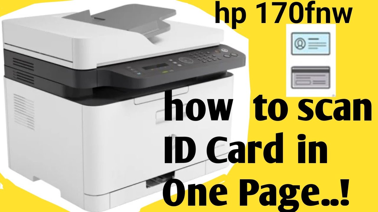 how to scan id card in one page on mfp 178nw printer - YouTube