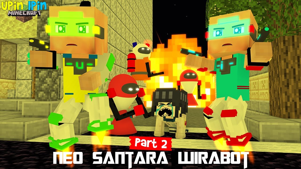 Upin Ipin Neo Santara WIRABOT vs ROBOT JAHAT | Upin & Ipin Musim 17 ...