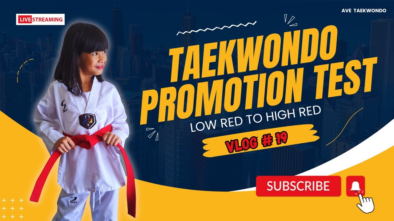 Red Belt Taekwondo Promotion Test In The Philippines | Low Red Belt to ...