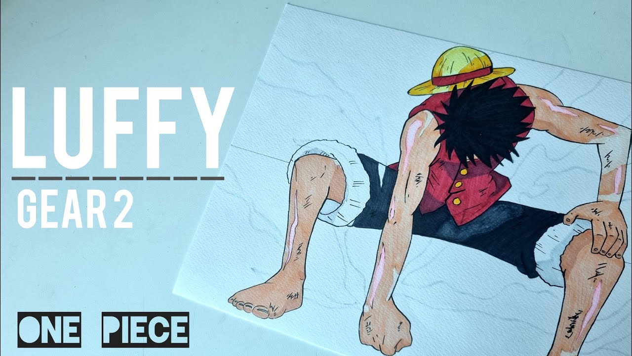 Speed Drawing Luffy Gear 2 (One piece) - YouTube