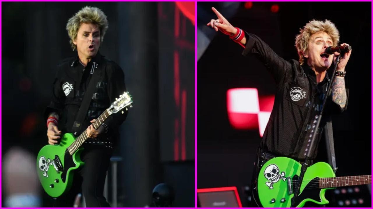 Green Days Billie Joe Armstrong Kicks Fan Off Stage For Playing Oasis