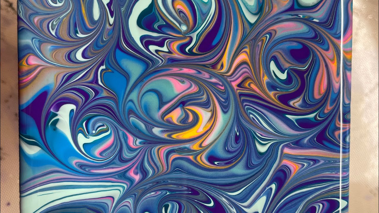 Easy Beginner tutorial on how to make wrecked puddle pour Fluid Art ...