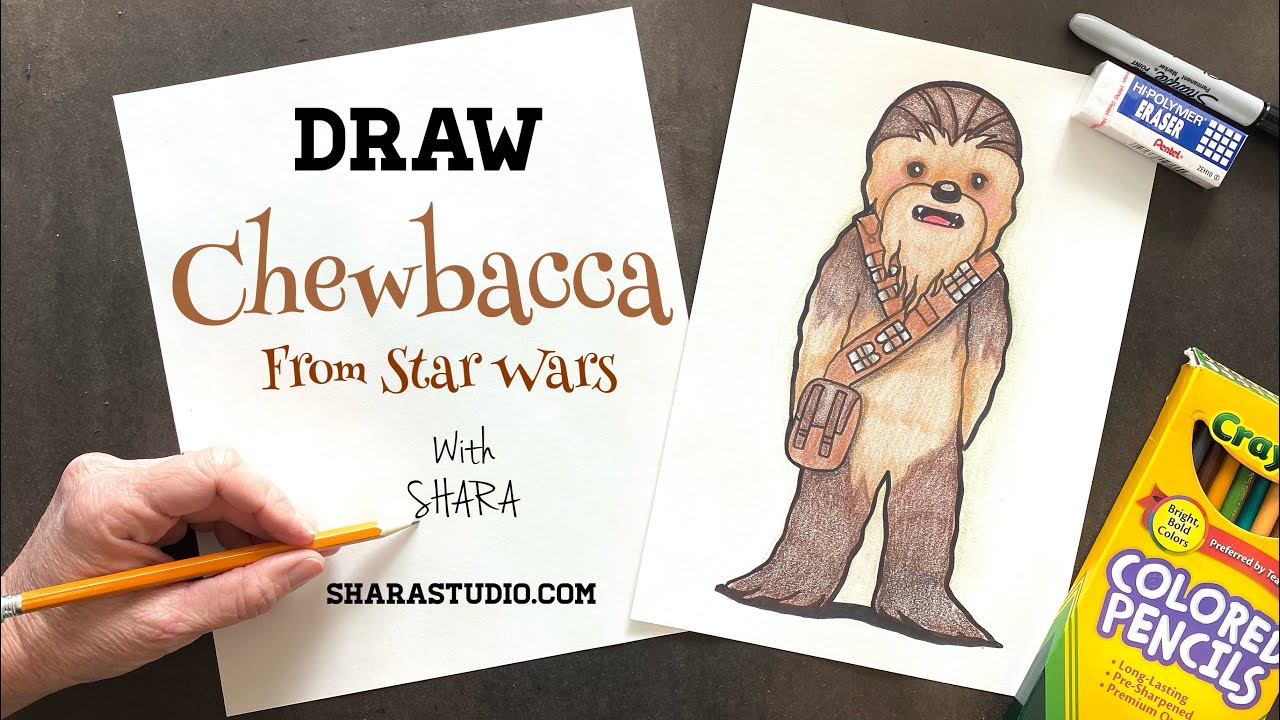 How to draw Chewbacca - YouTube