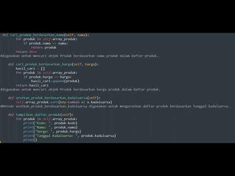 Aplikasi inventory stock barang menggunakan python - YouTube