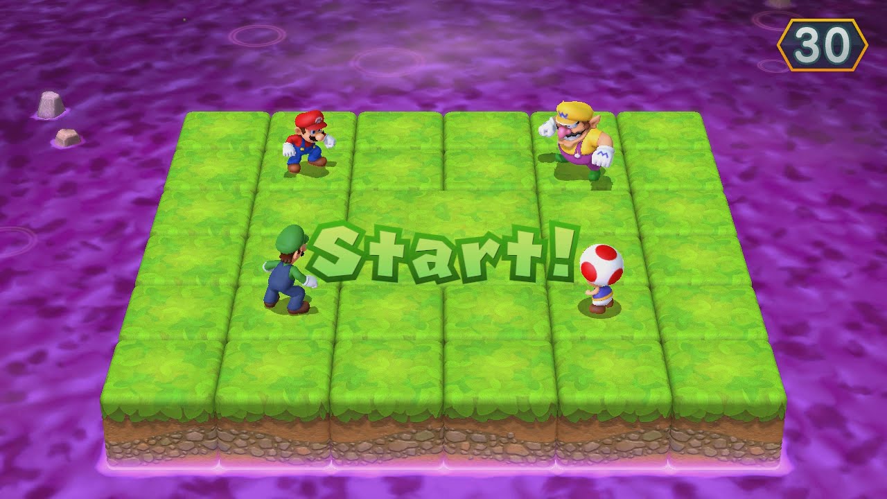 Mario Party 10 - Platform Push - Mini-Game - YouTube