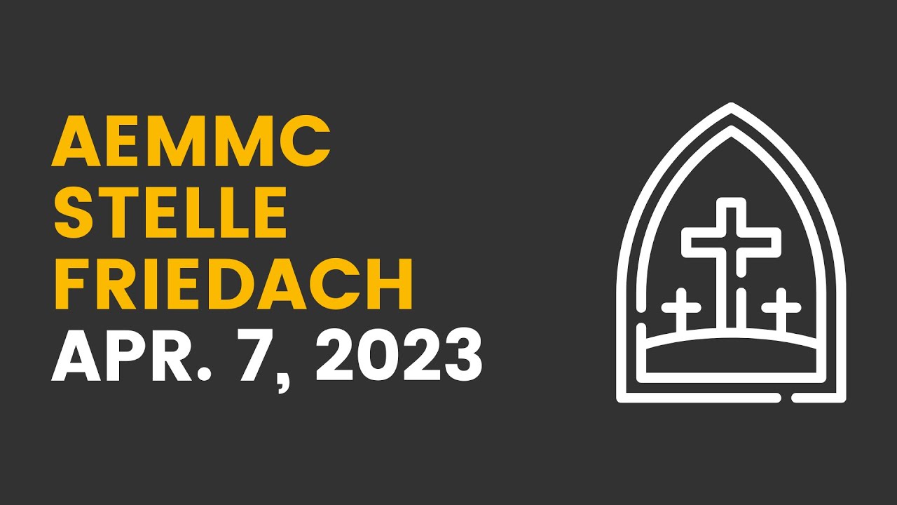 AEMMC German Good Friday Service - Daut Owentmol en de jebroakna Lief ...