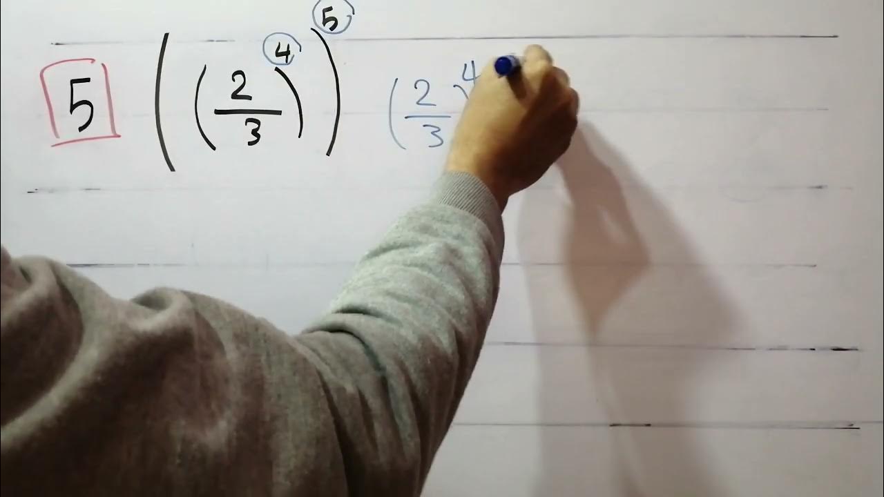 prep 1 Maths Algebra second term unit 1 lesson 2 Non negative integer powers - YouTube