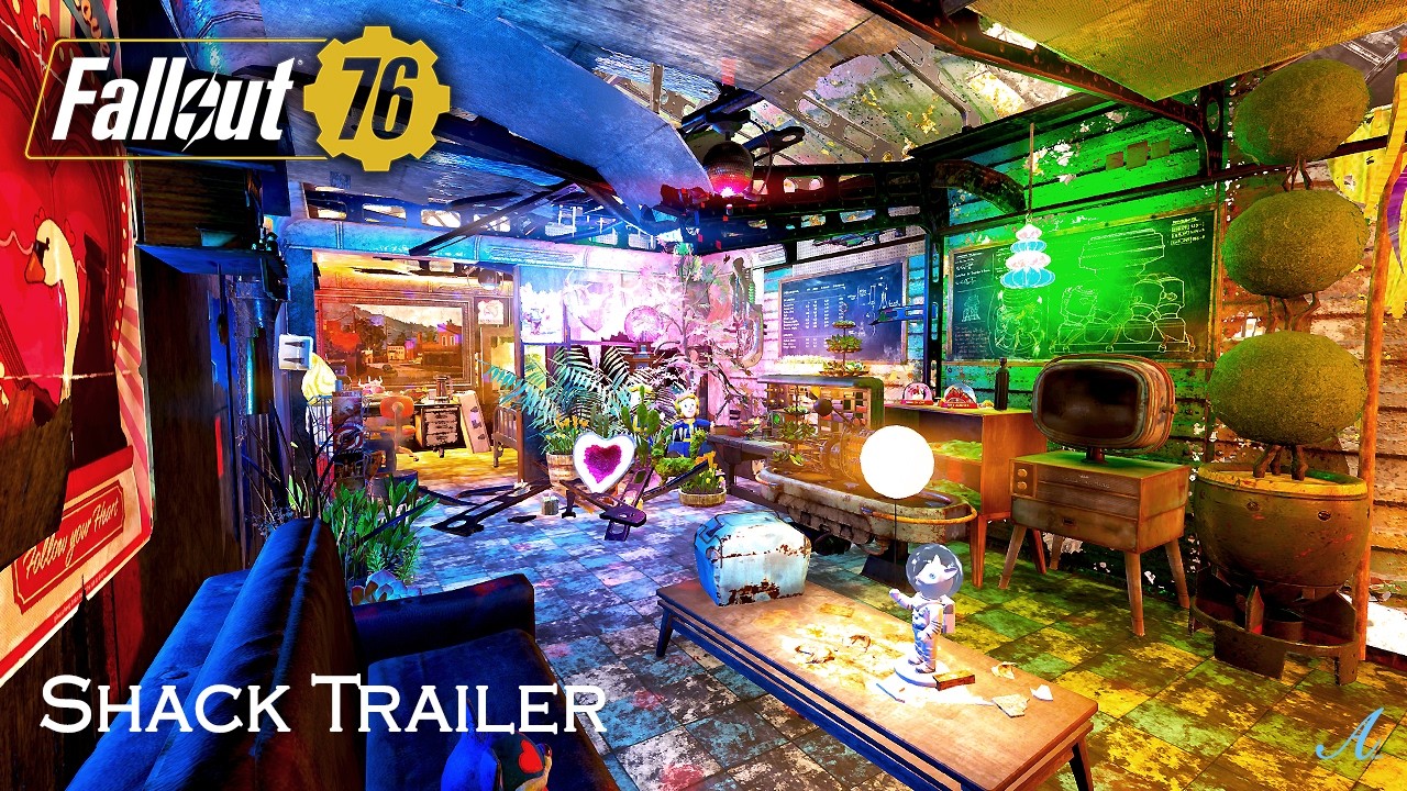 Fallout 76 - Shack Trailer House Camp Build - YouTube