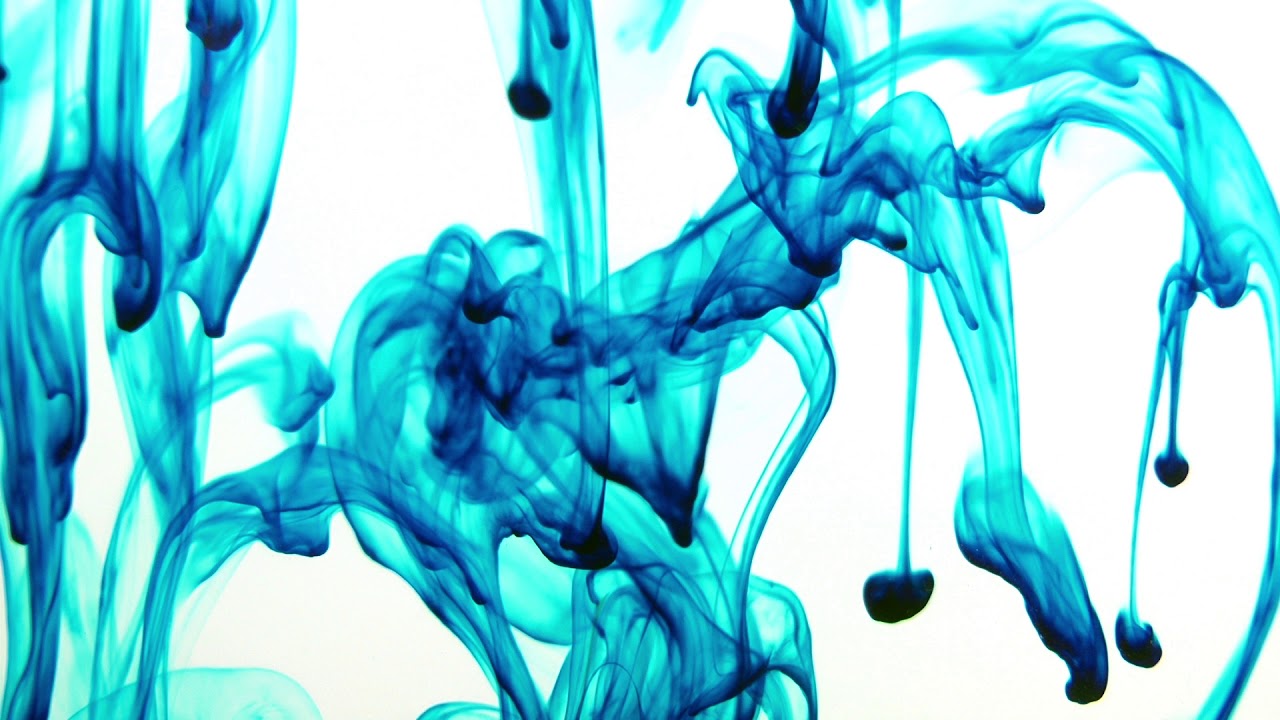Blue Ink Drop in Water - YouTube