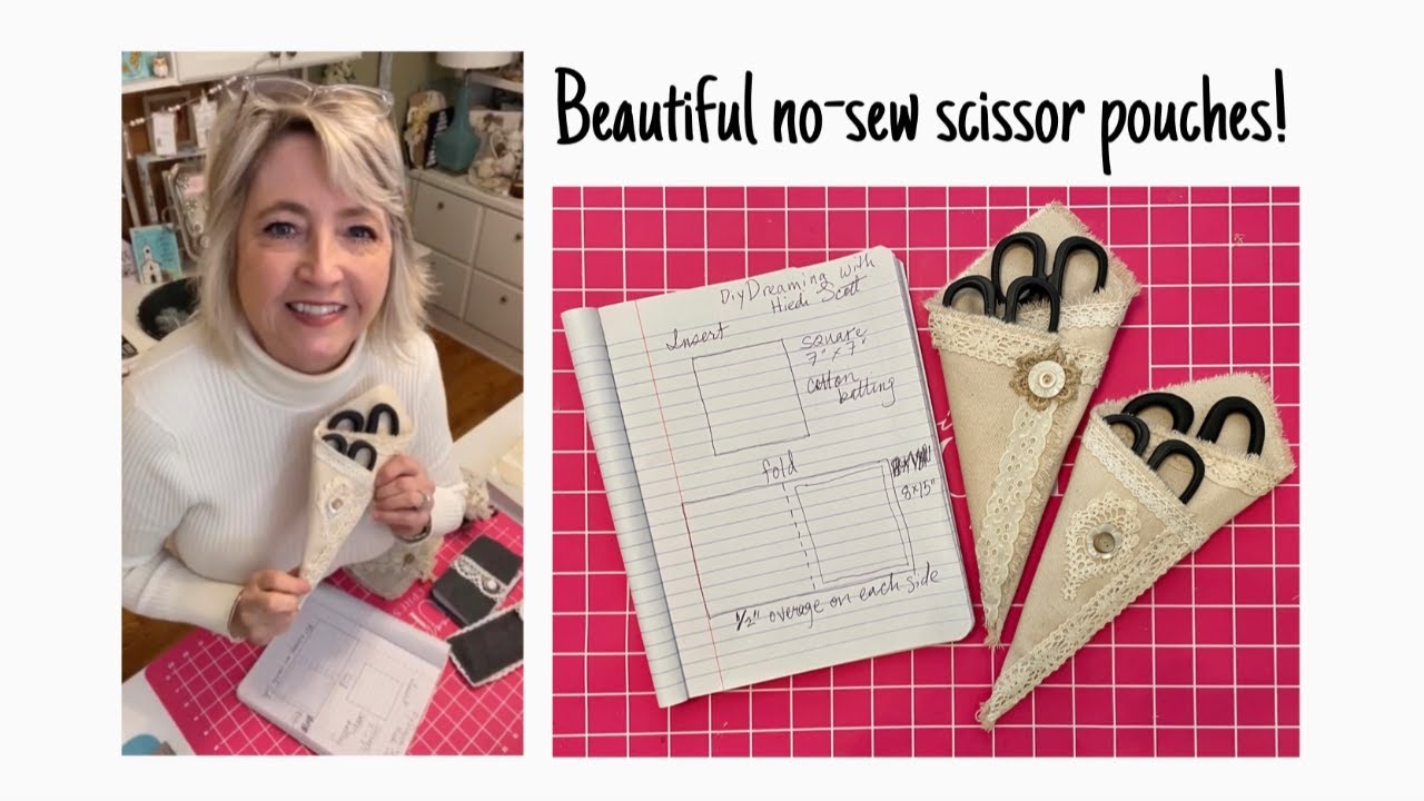 Beautiful Scissor Pouches Made With Canvas Duck Fabric, Quilt Batting ...
