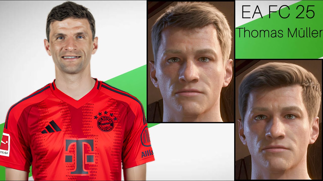 EA FC 25 - Pro Clubs | Thomas Müller | FC Bayern Munich/Germany | Face ...
