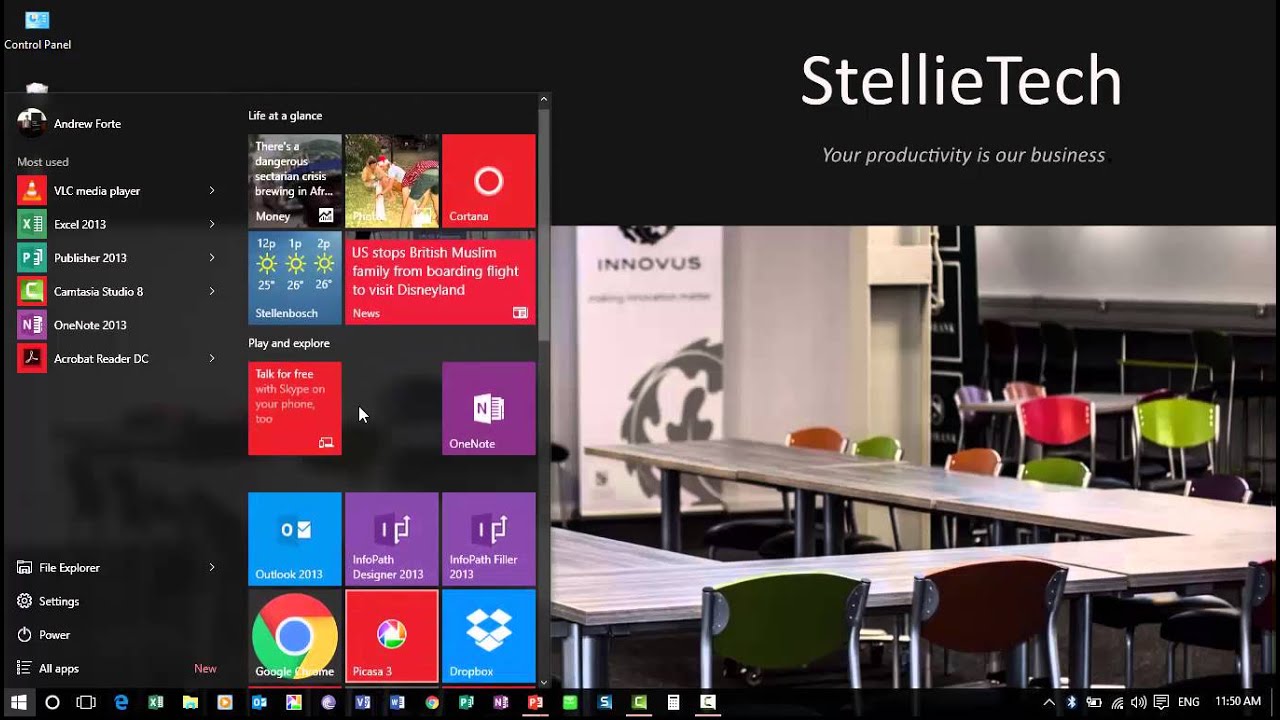 77 - The Windows 10 Desktop - Demo - YouTube
