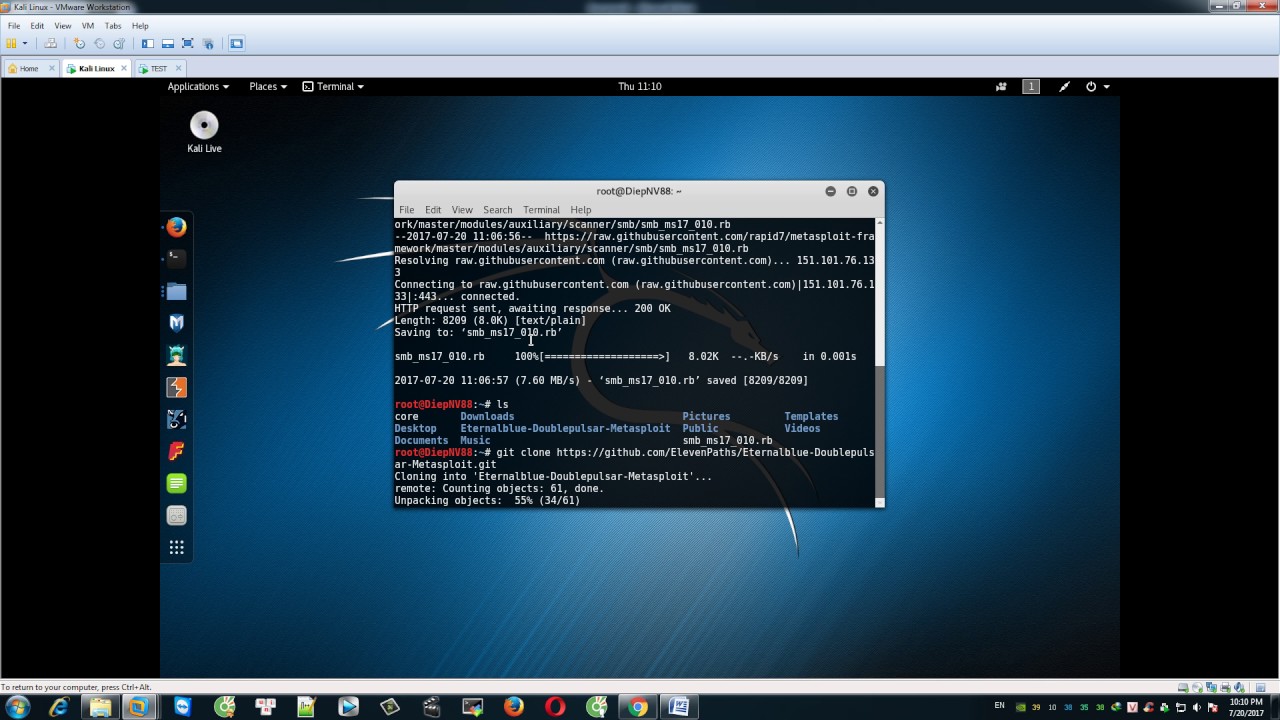 Khai thác lỗ hổng EternalBlue trên win 7 sử dụng Metasploit! - YouTube