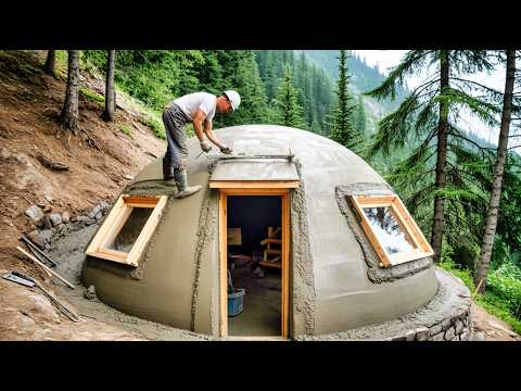 Man Built a LUXURY Dome House in 72+ HOURS! (Start to Finish) @domegaia