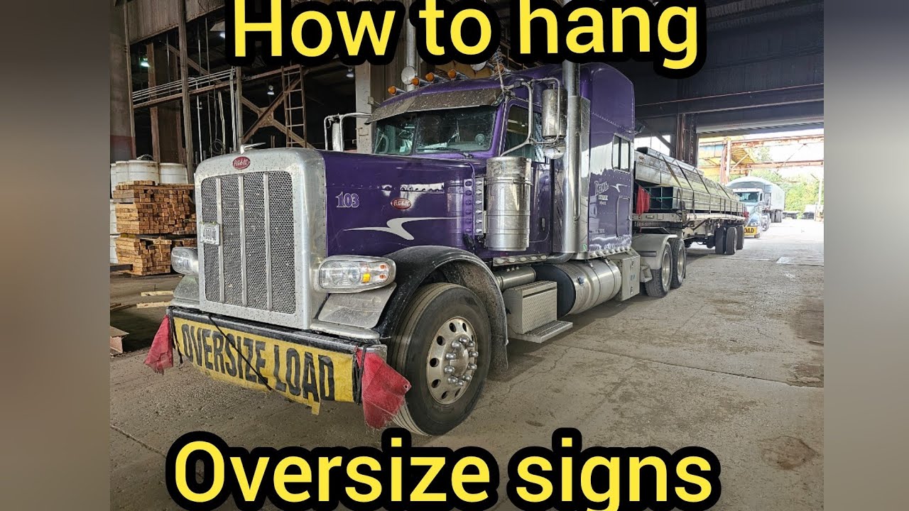 how to hang oversize signs - YouTube