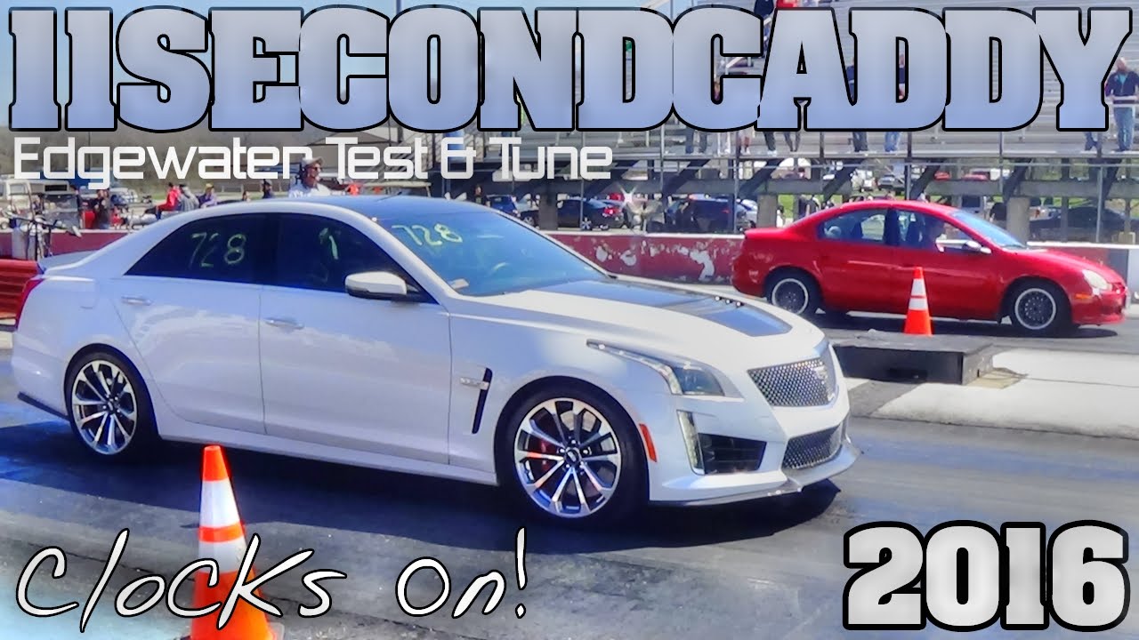 11 second Cadillac V8 drag racing Edgewater 2016 - YouTube