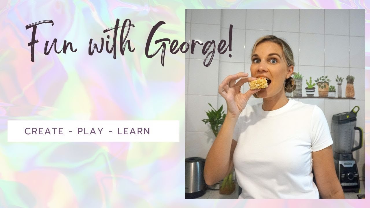 Fun with George! Cook with me - How to make rice krispie treats # ...