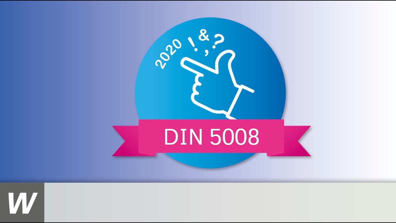 Die neue DIN 5008 ist da! - YouTube