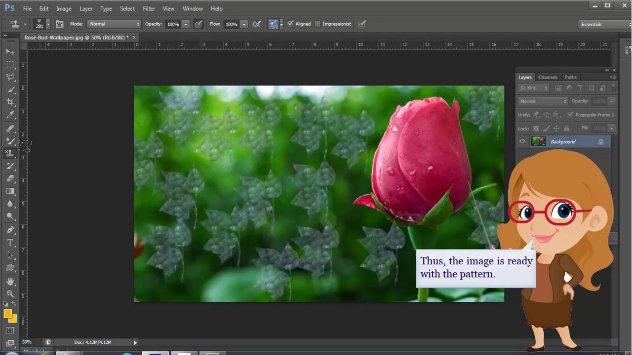 Pattern Stamp Tool Adobe Photoshop YouTube pattern-stamp-tool-adobe-photoshop-youtube