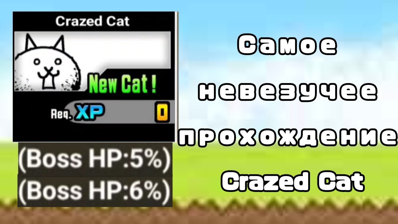 Самое невезучее прохождение Crazed Cat | (The Battle Cats) - YouTube