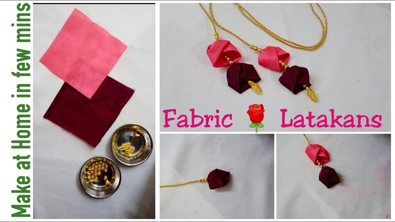How to Make Fabric 🌹 Latakans I Making of Sooo Cute & Beautiful ...
