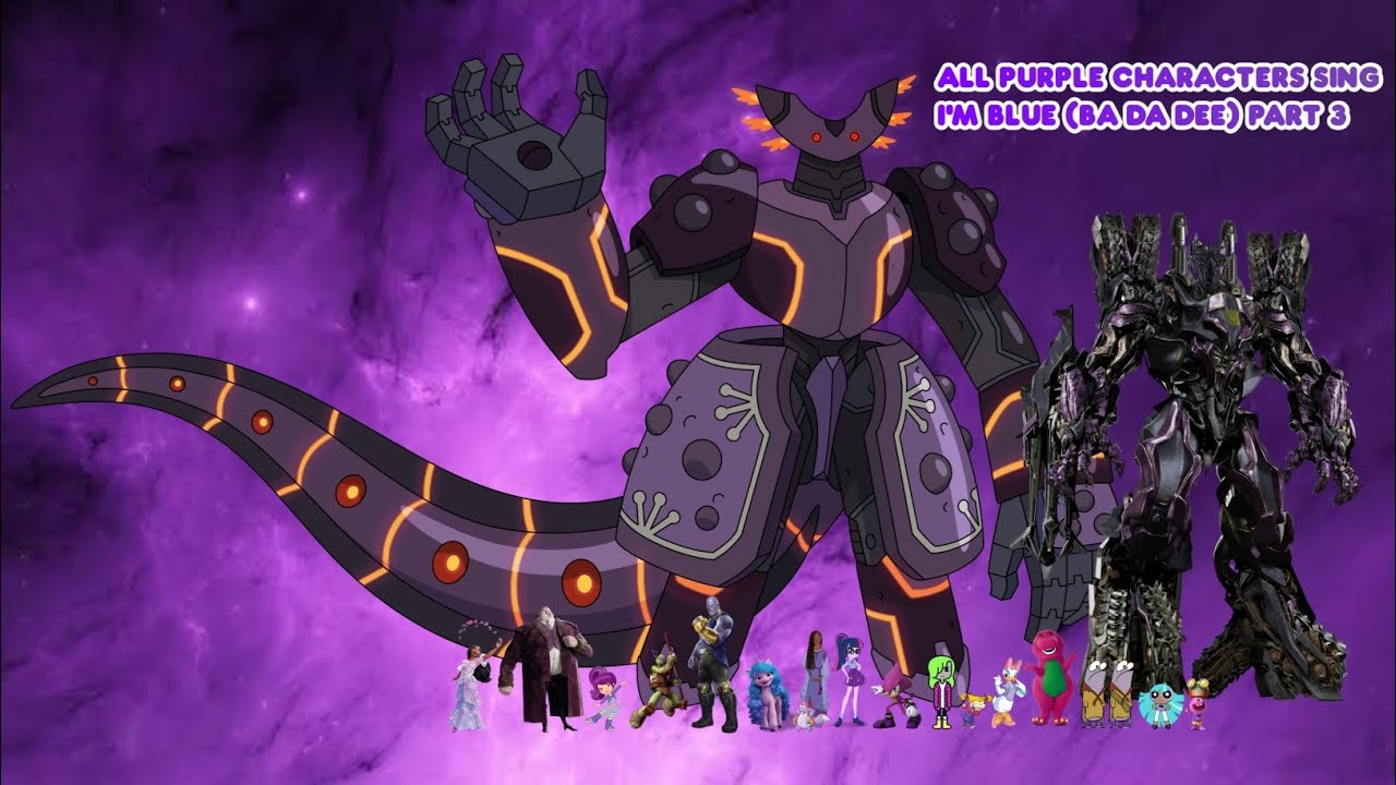 💜All Purple Characters Sing I'm Blue (Ba Da Dee) Part 3💜 - YouTube
