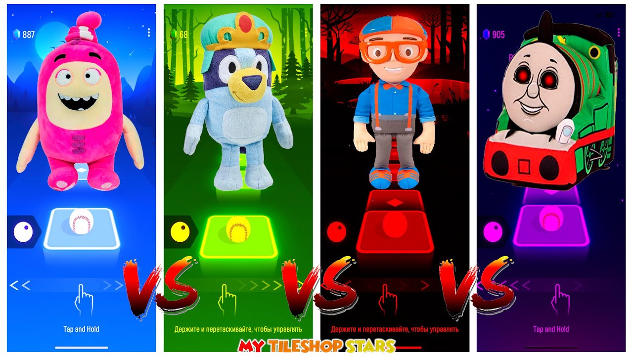 Oddbods & Bluey Bingo Royal & Blippi & Thomas the Train exe. 🏆Who Is ...