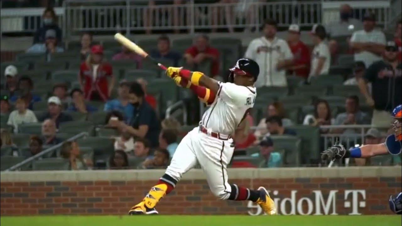 Ronald Acuna Jr. Reversed Flipped Slow Motion Baseball Swing Home Run Hitting Mechanics ...