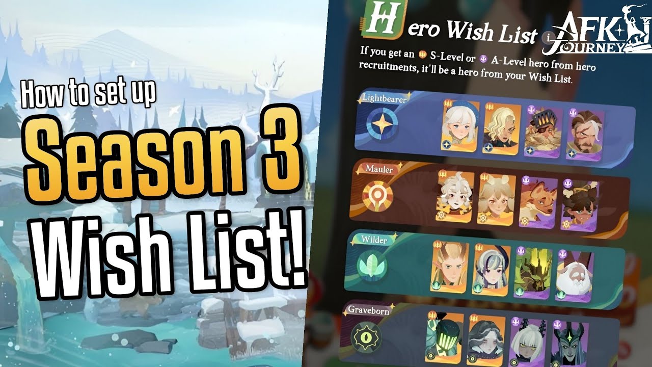 BEST Wish List Setup in Chains of Eternity! - AFK Journey - YouTube