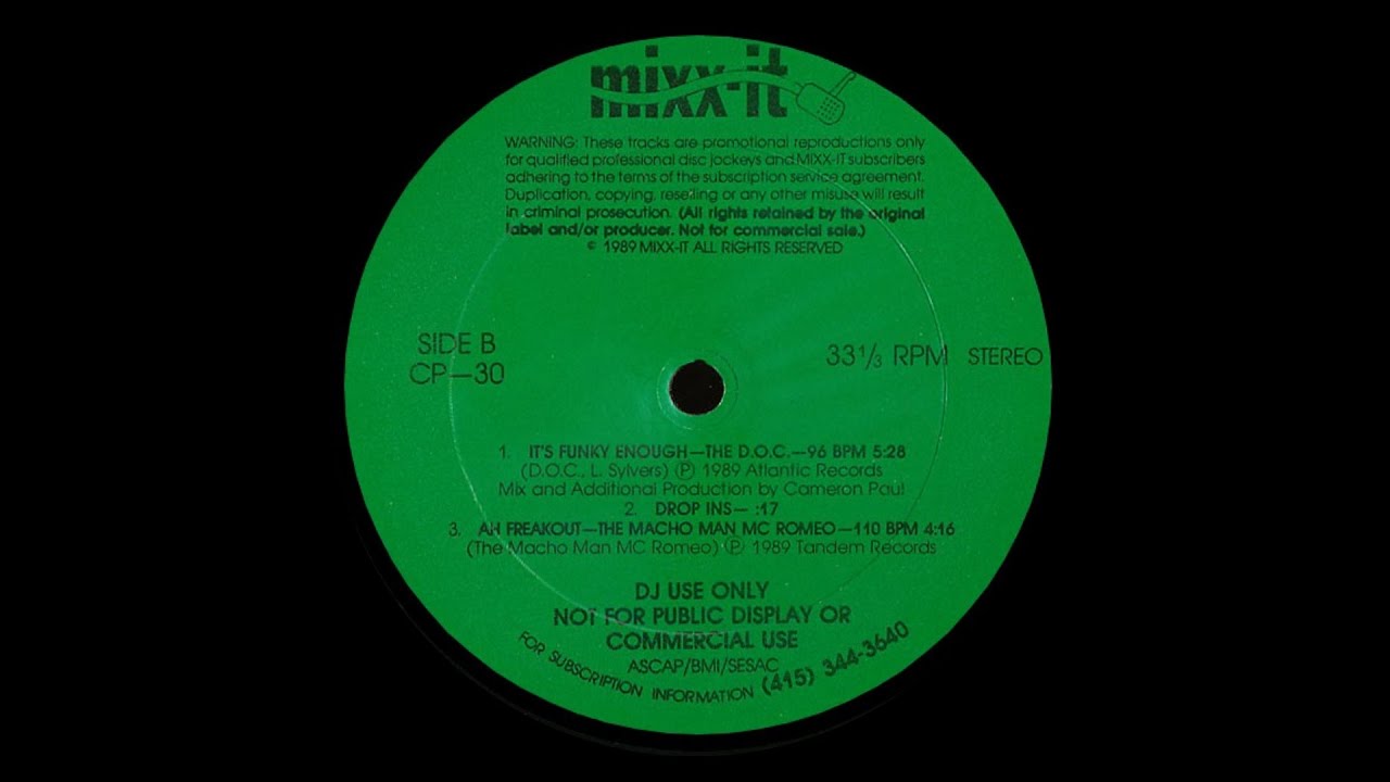 THE D.O.C. - IT'S FUNKY ENOUGH - MIXX IT - YouTube