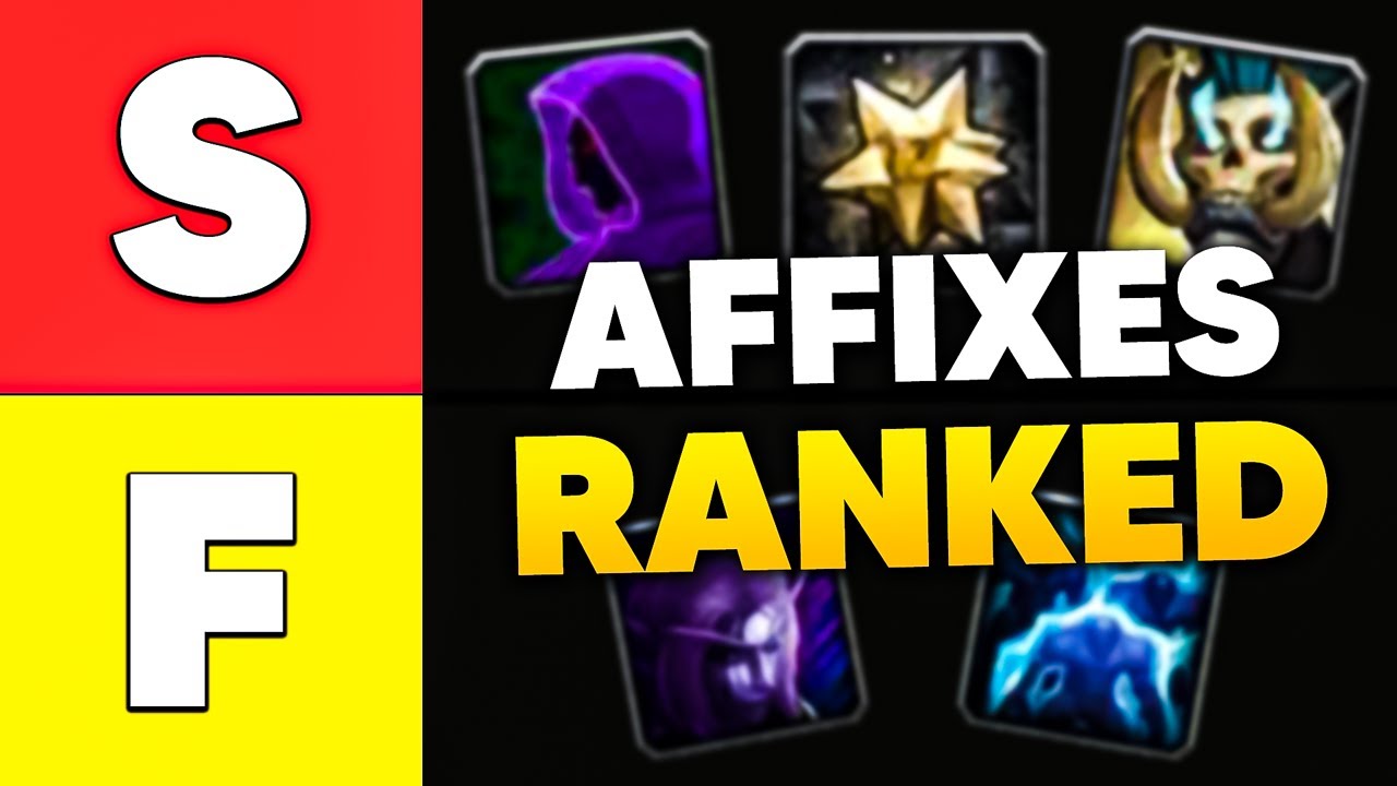 Ranking the BEST and WORST Seasonal Affixes | M+ Affix Tierlist - YouTube