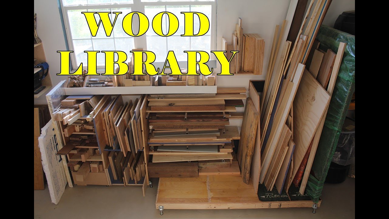 Custom Lumber Rack - Library-Style Wood Organization - YouTube