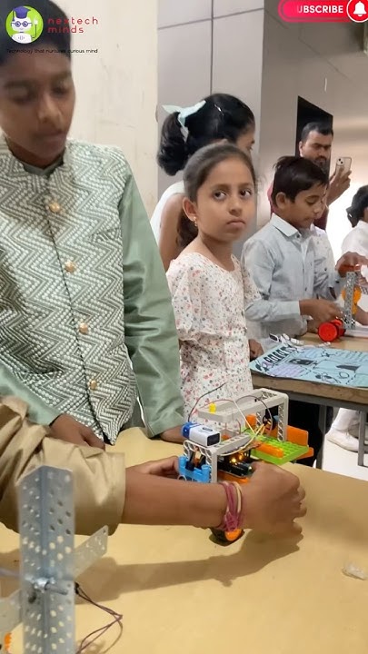 In Science exhibition Stem students performed well #scienceexperiment #programming #school# ...