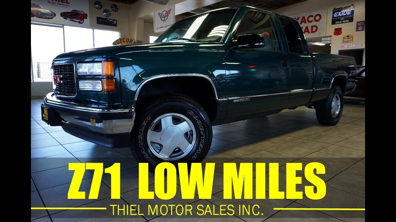 1996 GMC 1500 EXT-CAB 4X4 Z71 LOW MILES 5.7L V8 Automatic FOR SALE ...