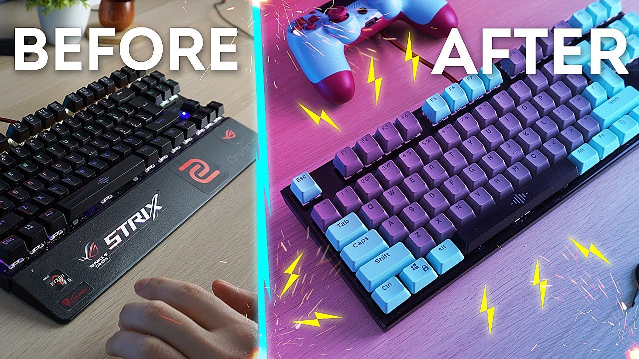 Awesome 15$ cheap keycaps ( keycaps replace ) - YouTube