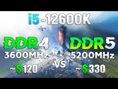 i5 12600K : DDR4 vs DDR5