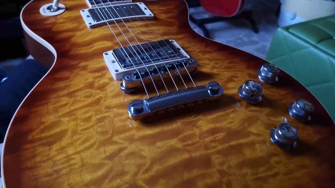 🟡Gibson Les Paul Standard premium quilt 2015 (quilted maple, hand book ...