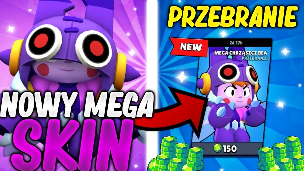 KUPIŁEM NOWEGO MEGA SKINA DO BEA!*Mega Chrząszcz Bea* BRAWL STARS ...