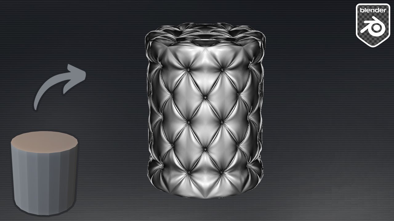 Pouffe Modeling using Cloth Filter in Blender - YouTube