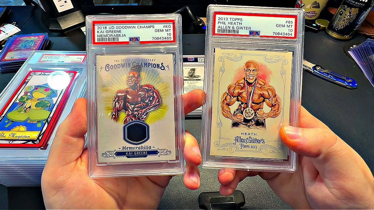 Opening a WEIRD PSA Return of Bodybuilding Cards and Oversized Cards ...