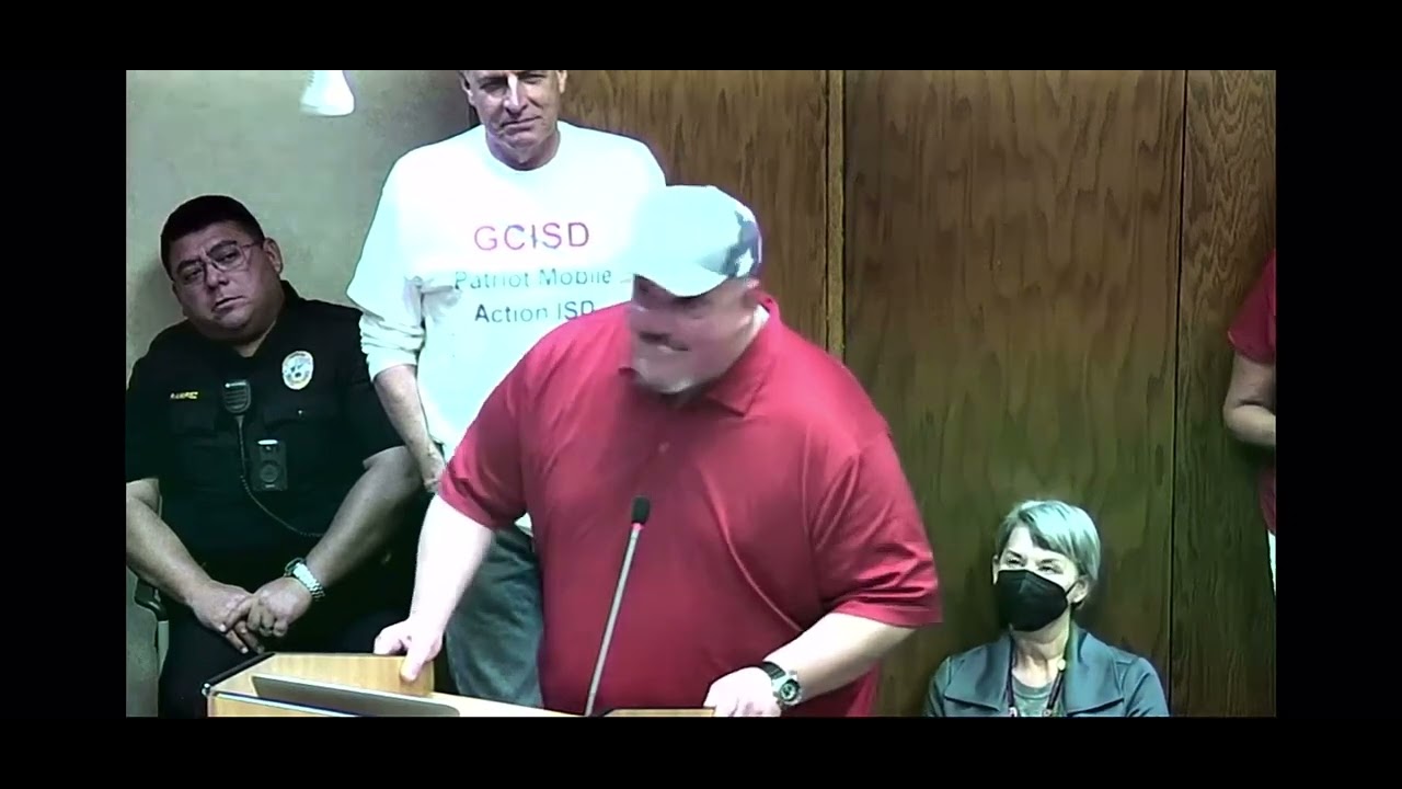 Scott Western goes off at GCISD Meeting 8/22/2022 - YouTube